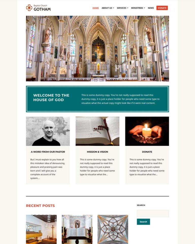 63 WordPress Themes for Churches (Comprehensive List) - WP Eagle