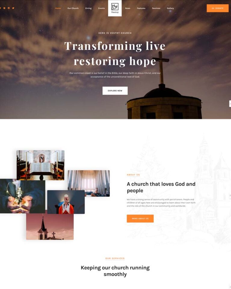 63 WordPress Themes for Churches (Comprehensive List) - WP Eagle